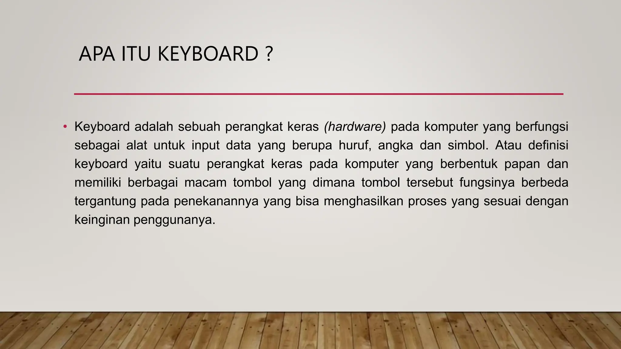 Mengenal keyboard | PPTX