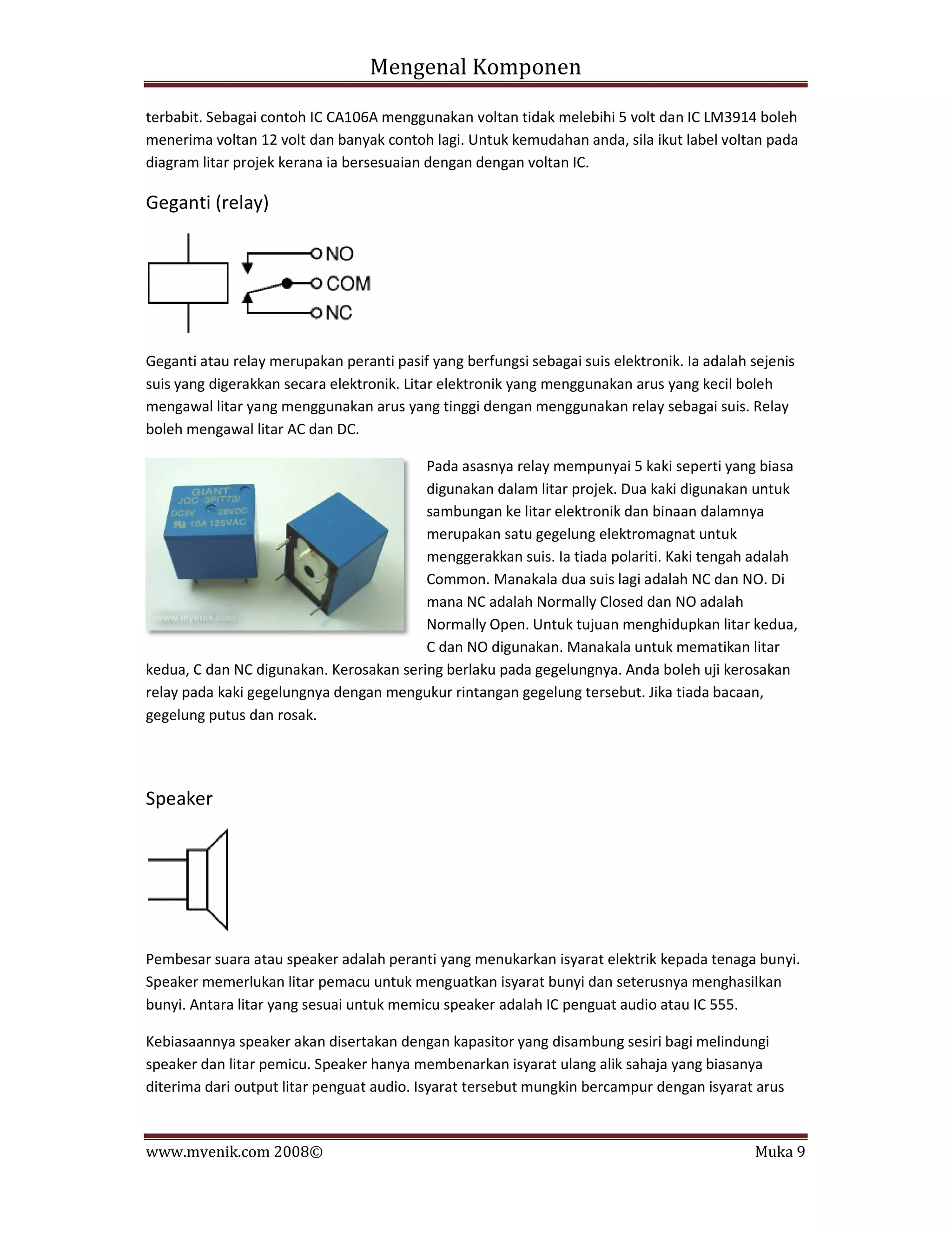 Mengenal komponen | PDF