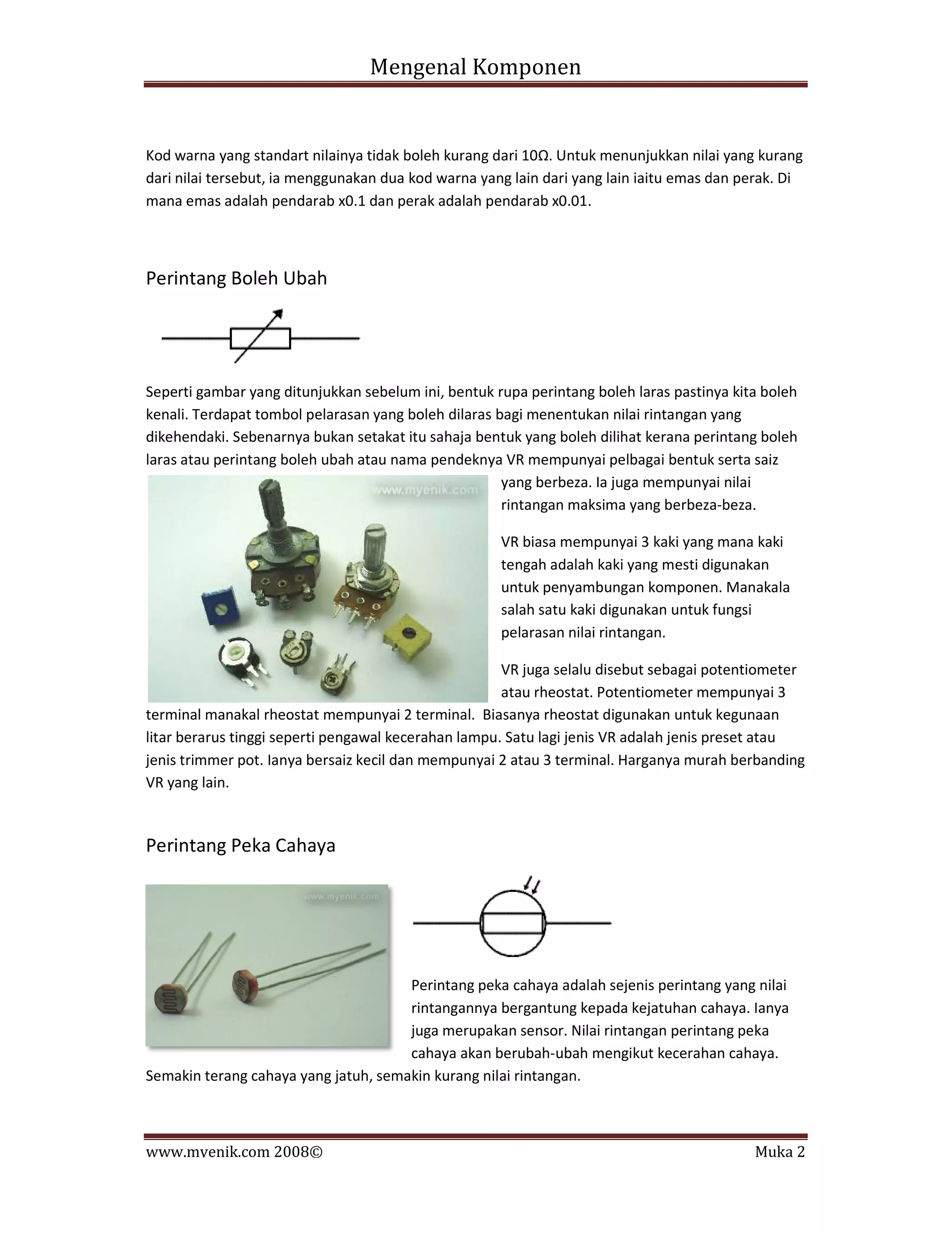 Mengenal komponen | PDF