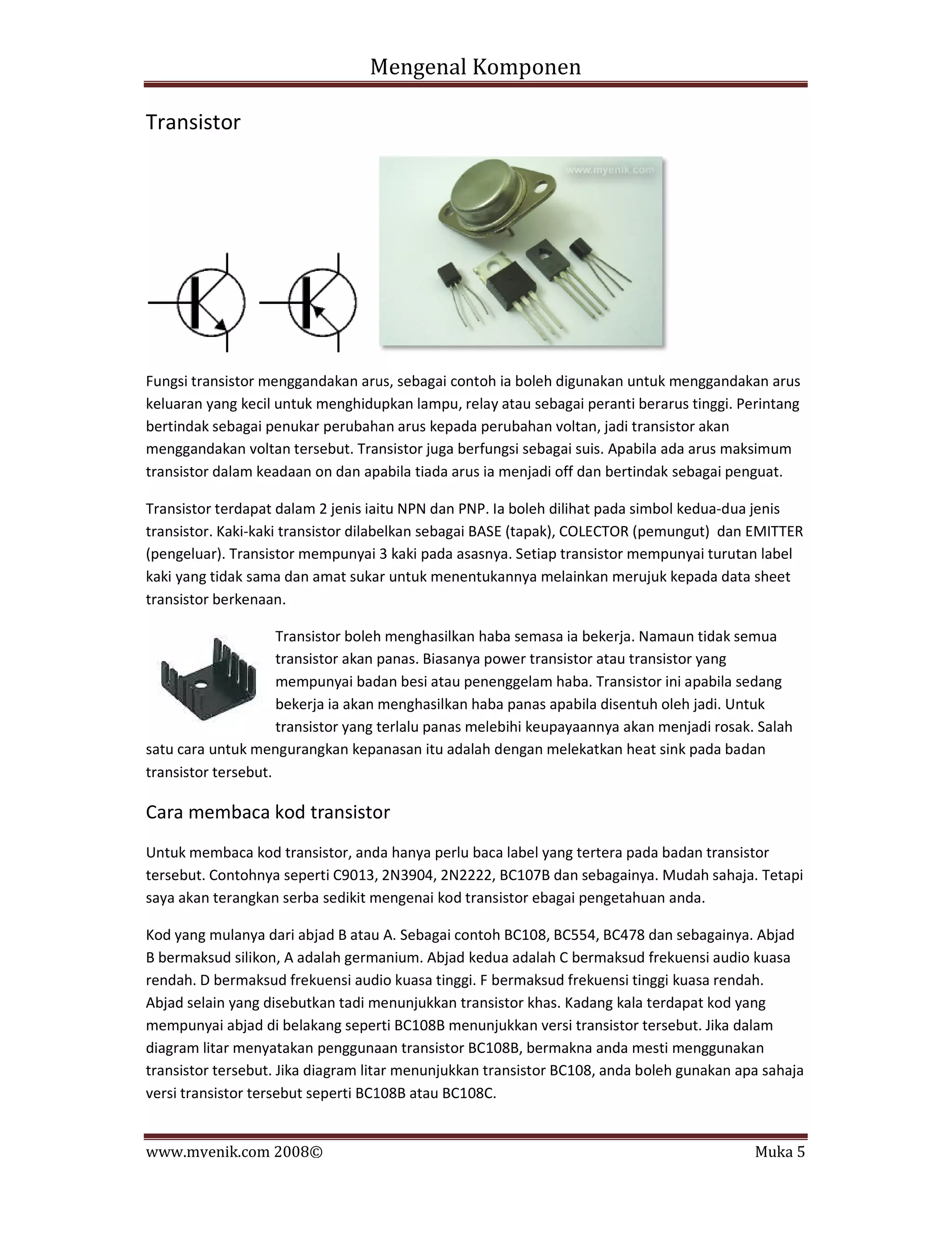 Mengenal komponen | PDF