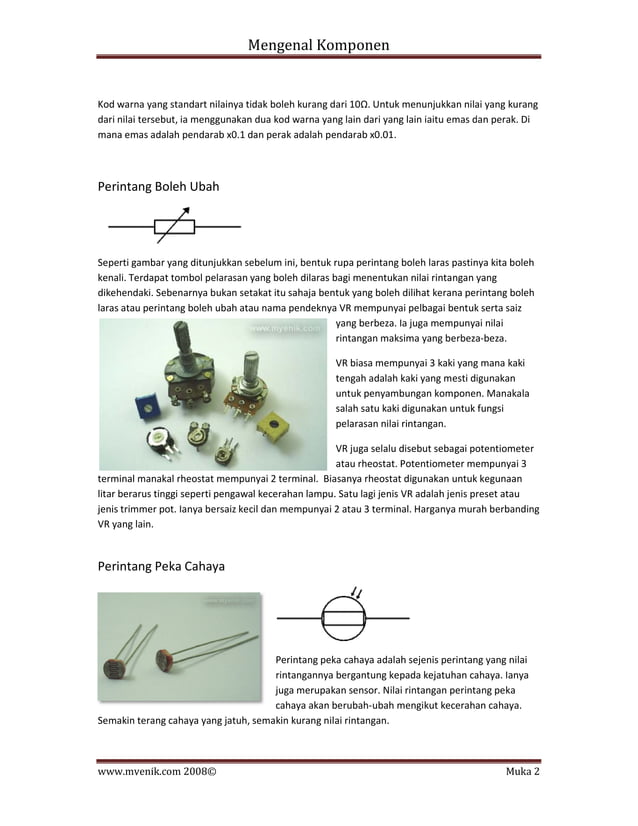 Mengenal komponen | PDF
