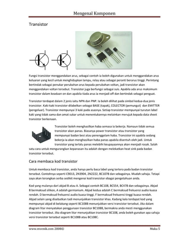 Mengenal komponen | PDF