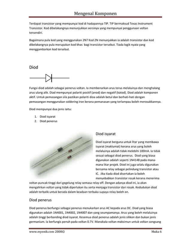 Mengenal komponen | PDF