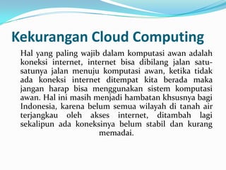 Mengenal komputasi awan | PPTX