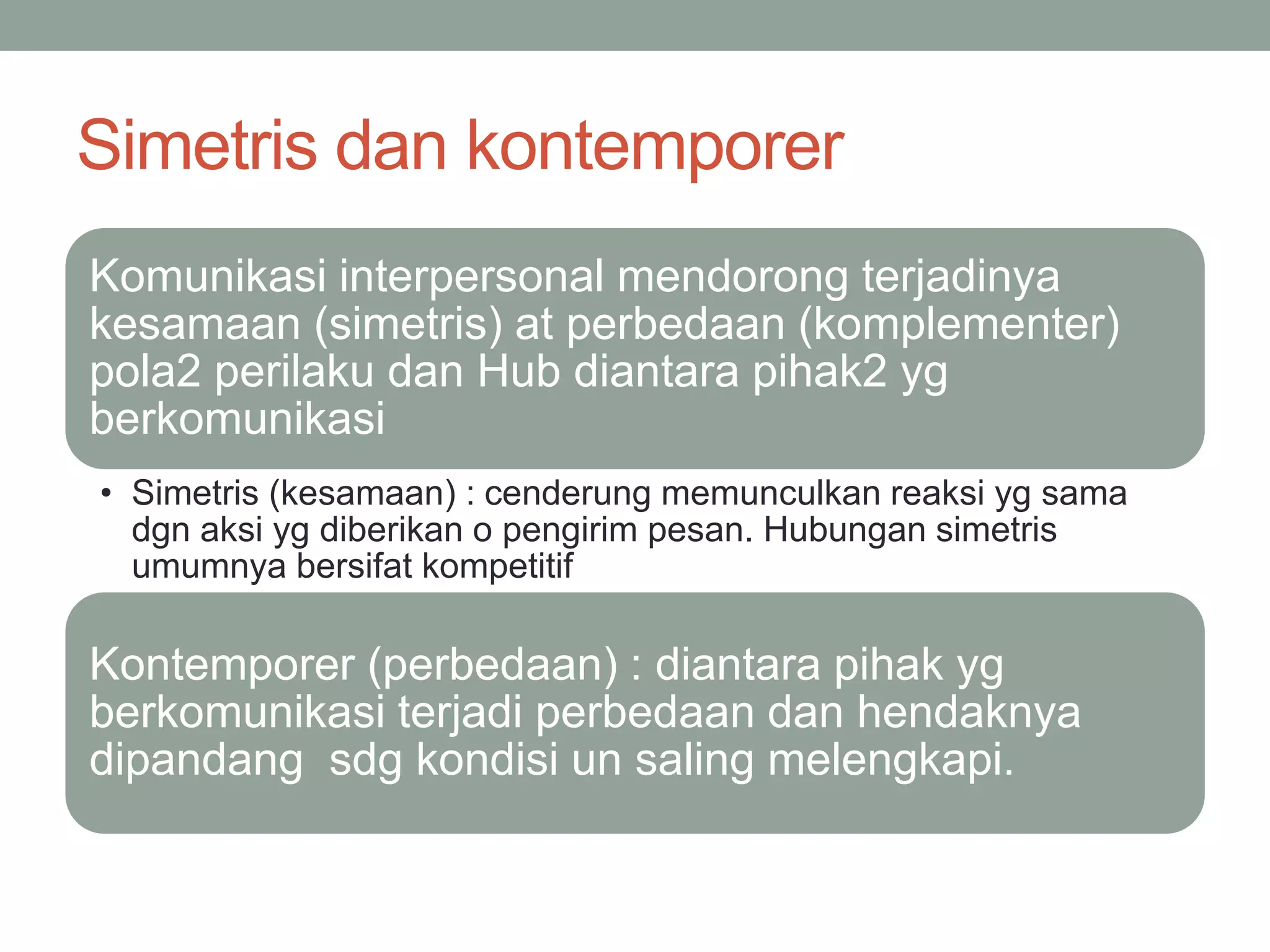 Mata Kuliah Komunikasi Antarpribadi : Mengenal Komunikasi Antarpribadi | PPTX
