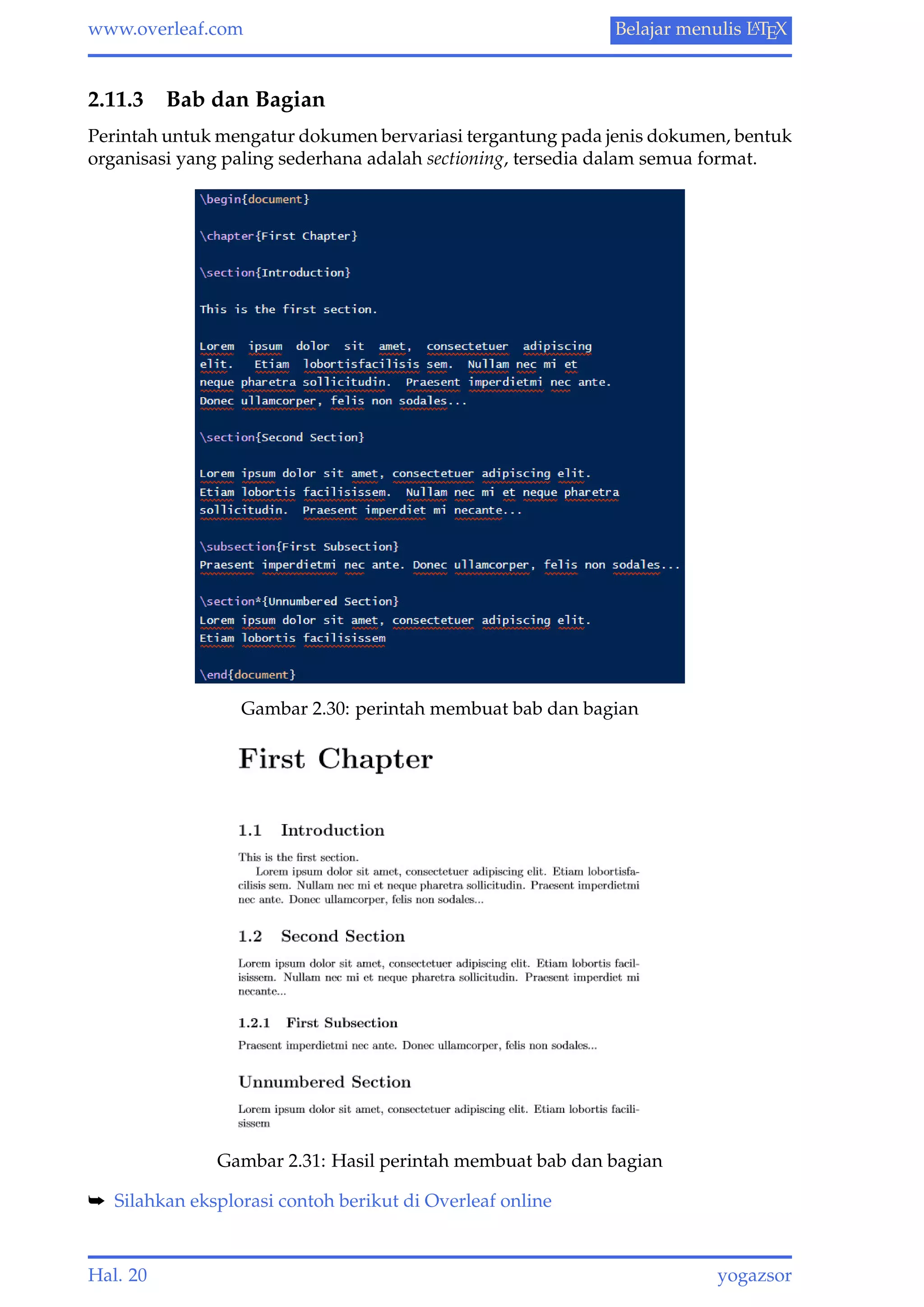 Belajar Latex dalam 30 menit dengan menggunakan overleaf | PDF