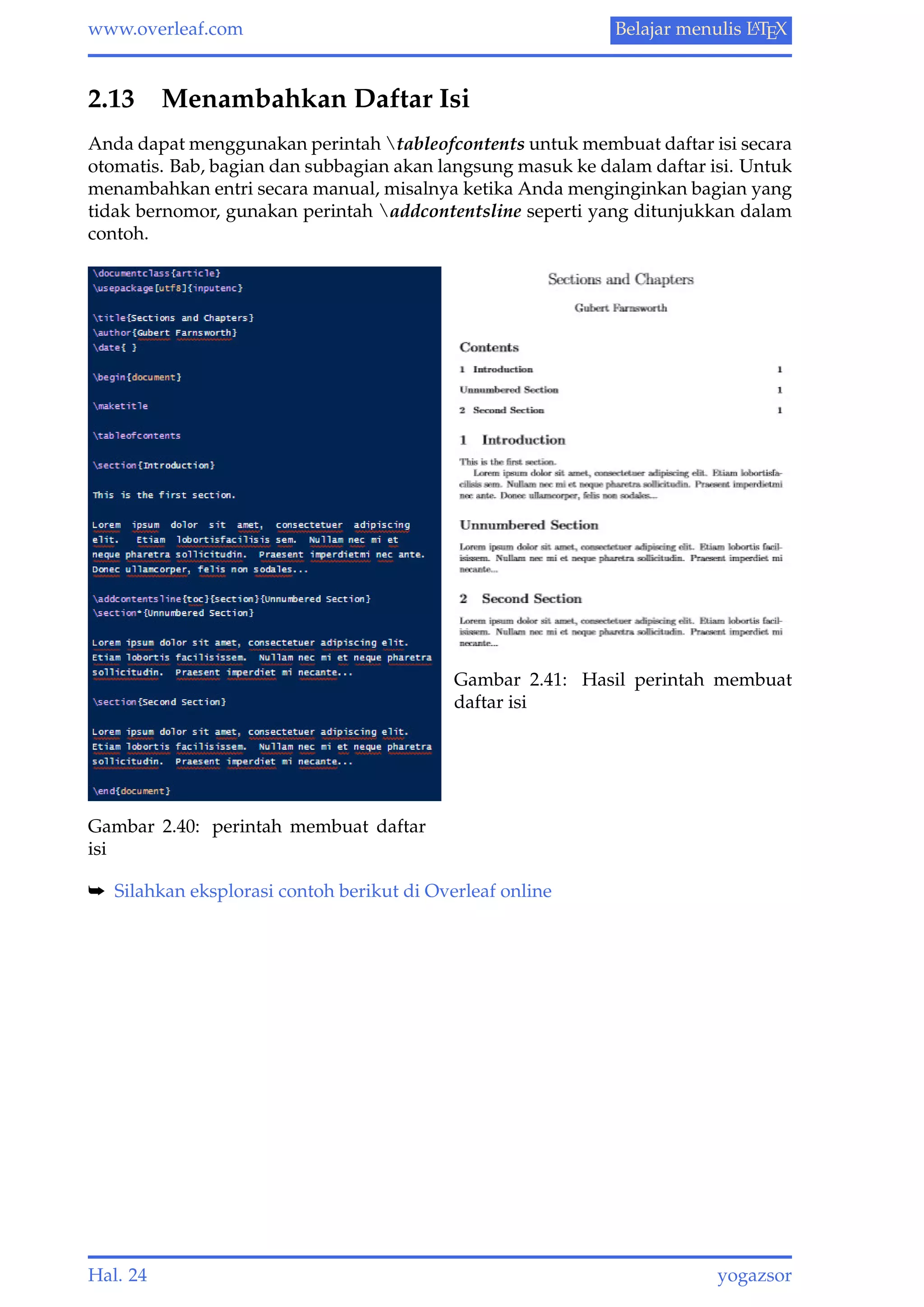 Belajar Latex dalam 30 menit dengan menggunakan overleaf | PDF