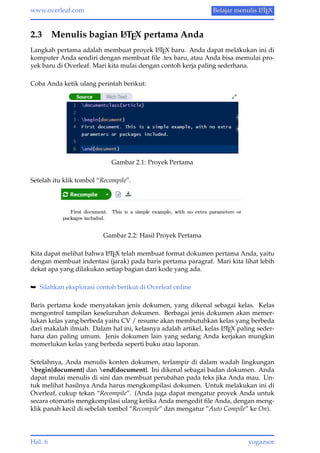 Belajar Latex dalam 30 menit dengan menggunakan overleaf | PDF