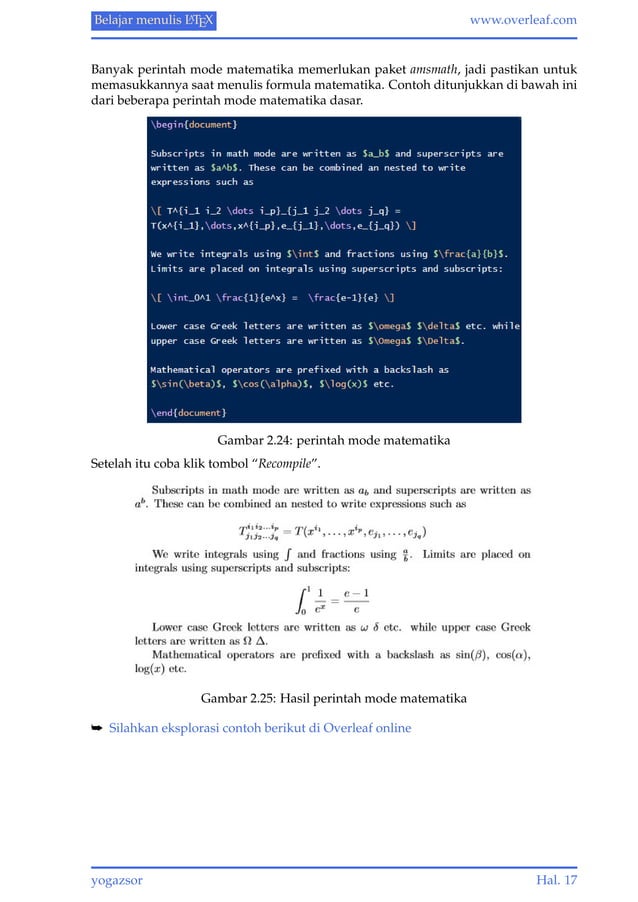 Belajar Latex dalam 30 menit dengan menggunakan overleaf | PDF