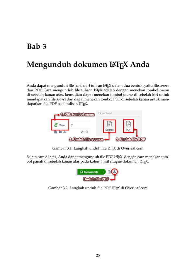 Belajar Latex dalam 30 menit dengan menggunakan overleaf | PDF