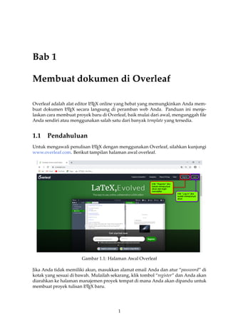 Belajar Latex dalam 30 menit dengan menggunakan overleaf | PDF