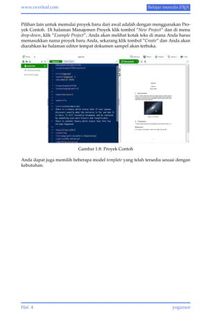 Belajar Latex dalam 30 menit dengan menggunakan overleaf | PDF