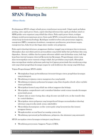 Mengenal Lebih Jauh SPAN | PDF