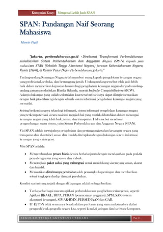 Mengenal Lebih Jauh SPAN | PDF