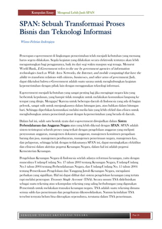 Mengenal Lebih Jauh SPAN | PDF