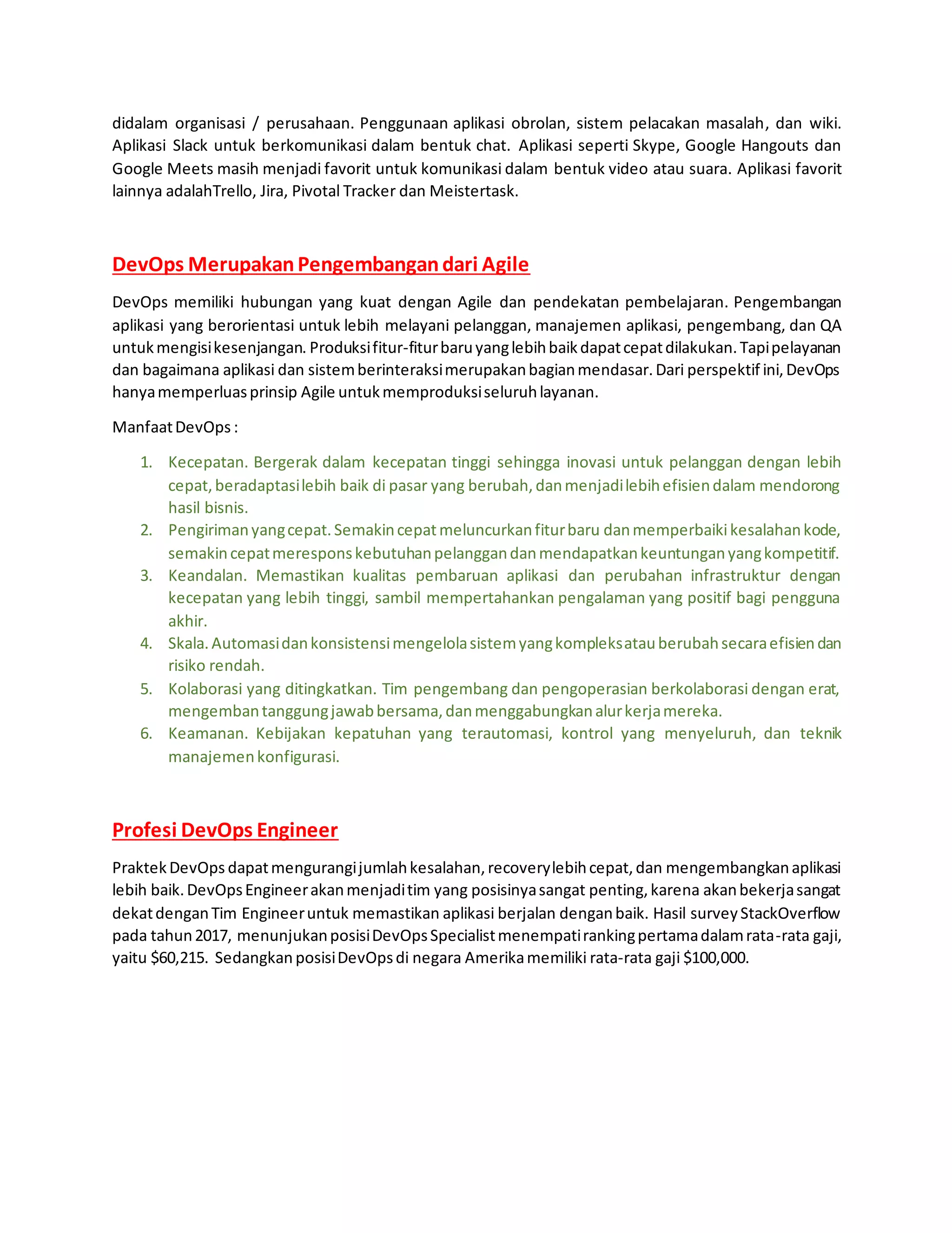 Mengenal Lebih Jauh Tentang DevOps | PDF