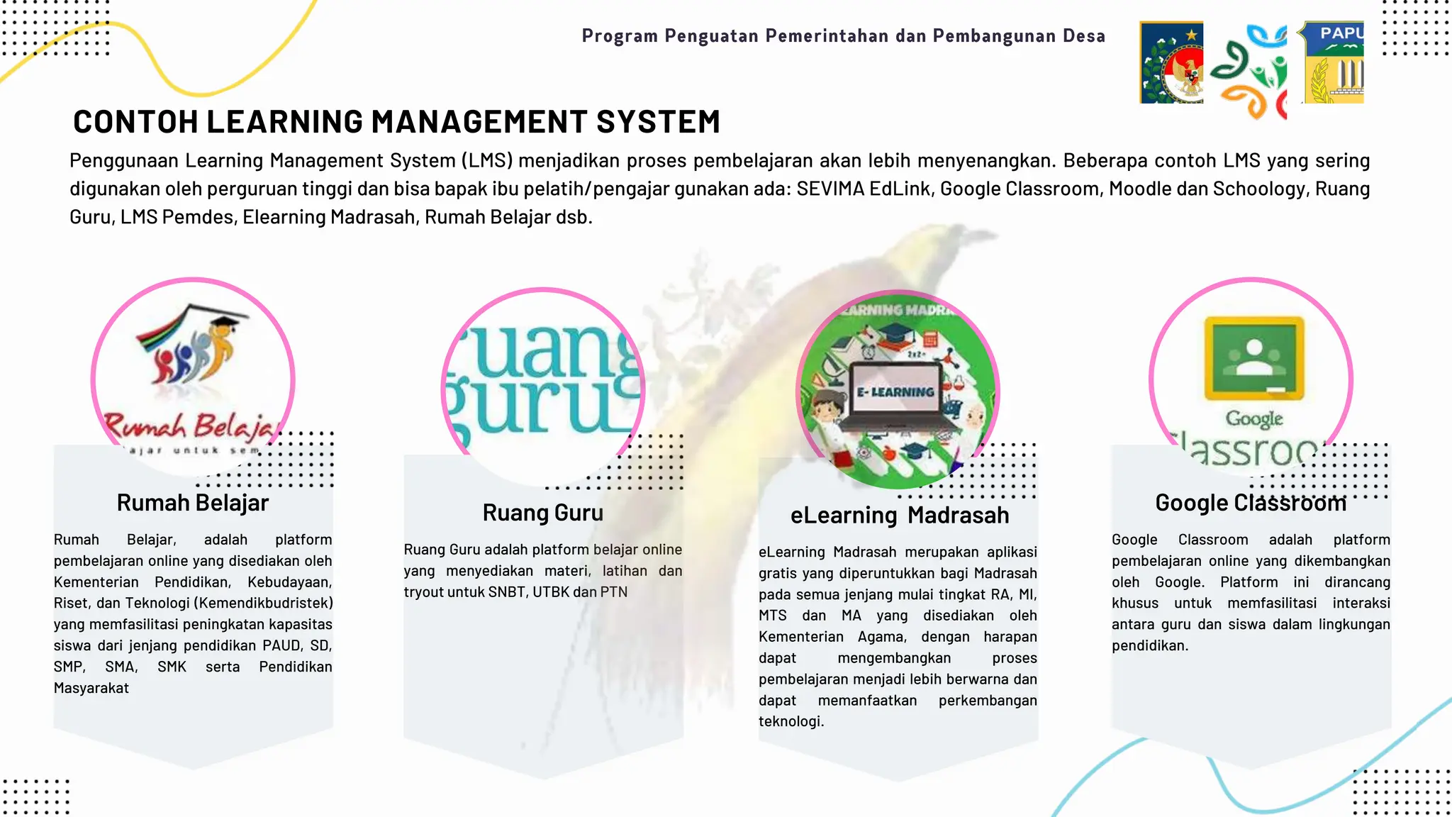 Mengenal LMS bagi aparatur desa untuk peningkatan kapasitas | PPTX
