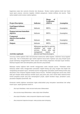 Mengenal logical framework | PDF