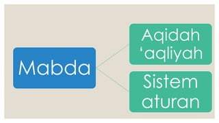 Mengenal mabda sosialisme komunisme | PPTX