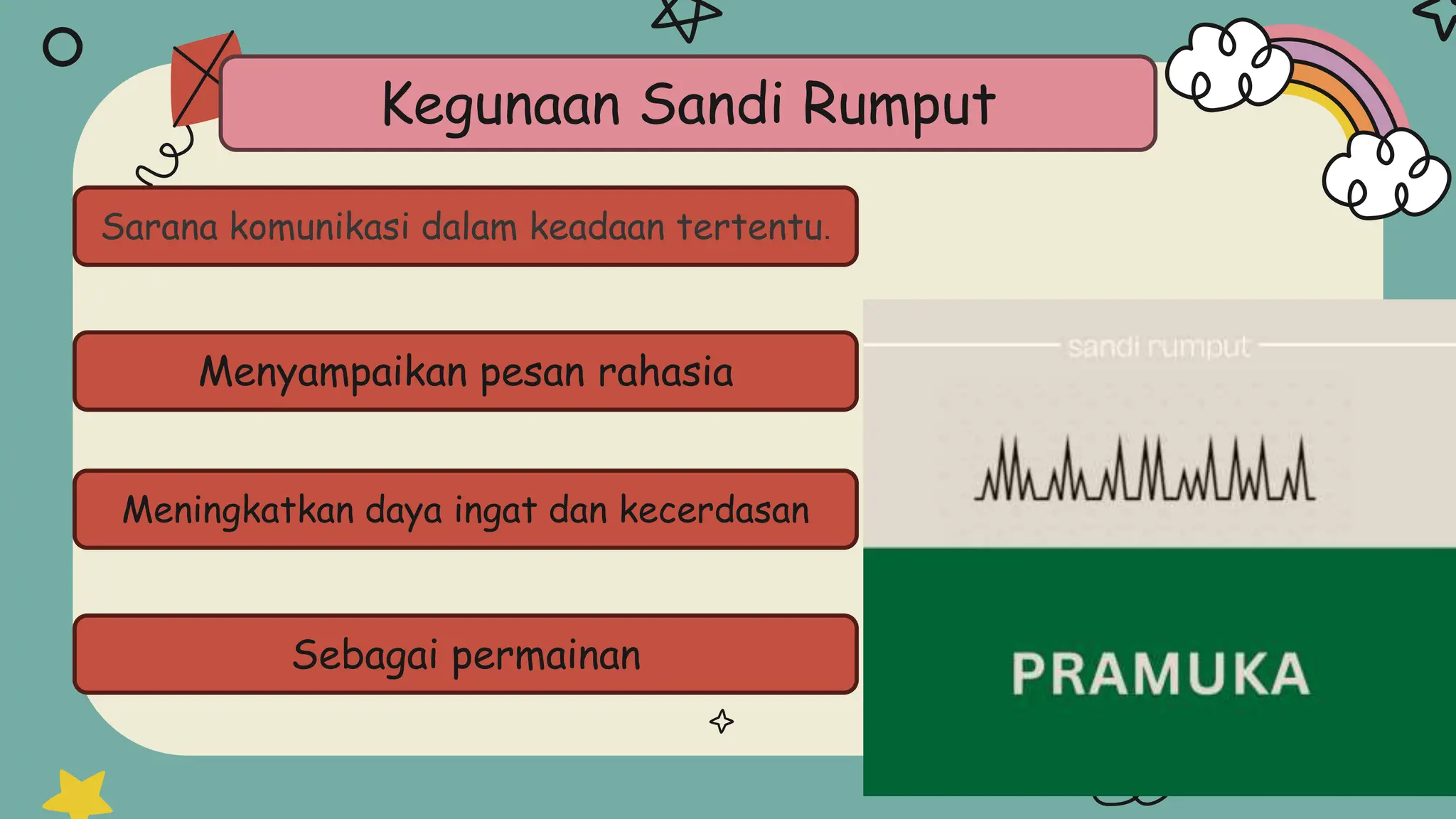 Mengenal Macam-Macam Sandi Pramuka Sekolah Dasar | PPT