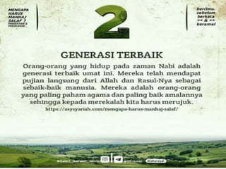 Mengenal manhaj salaf | PPTX