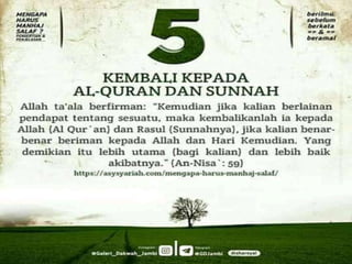 Mengenal manhaj salaf | PPTX