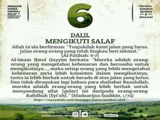 Mengenal manhaj salaf | PPTX