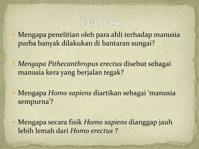 Mengenal manusia purba | PPT