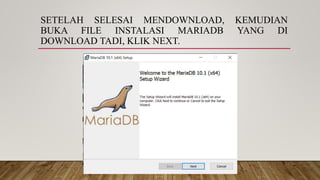 Mengenal mariadb | PPT