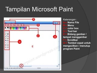 Mengenal microsoft paint | PPTX
