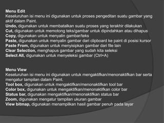 Mengenal microsoft paint | PPTX
