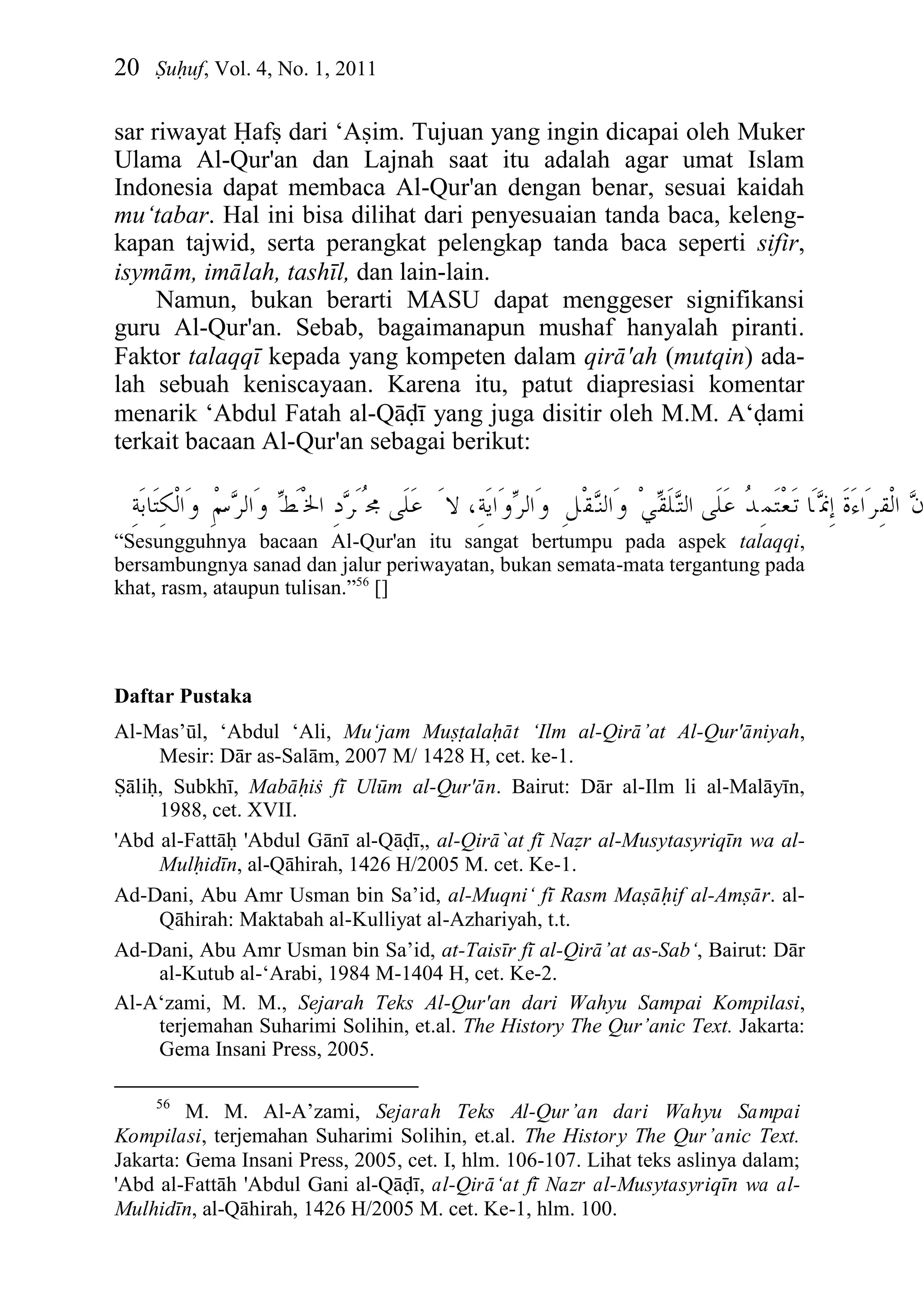 Mengenal Mushaf Standar Indonesia | PDF