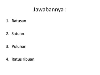 Mengenal nama dan lambang bilangan | PPTX
