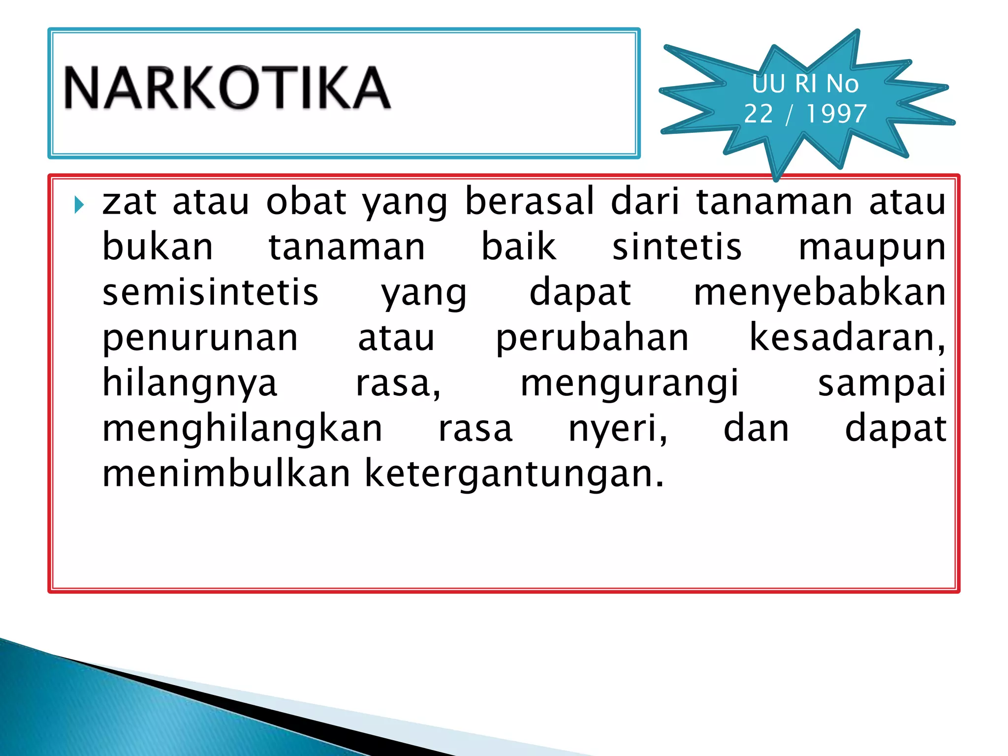 Mengenal napza | PPTX