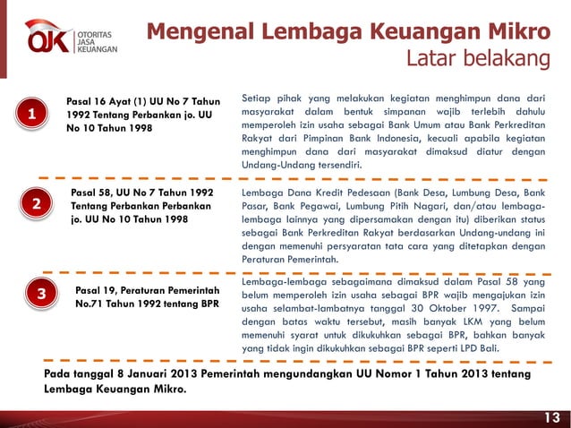 Mengenal ojk _amp__lembaga_keuangan_mikro___bakohumas_2014 | PDF