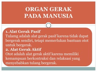 MENGENAL ORGAN GERAK PADA MANUSIADAN HEWAN.pptx