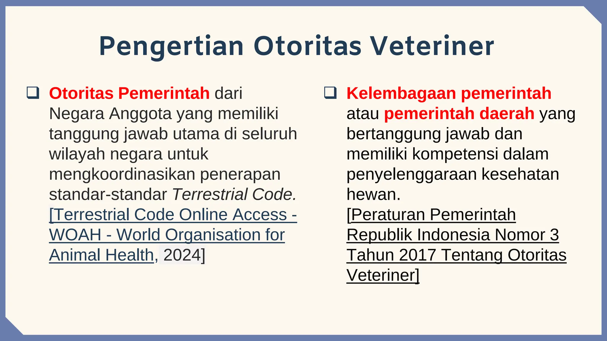 Mengenal Otoritas Veteriner dan Eksistensinya di Indonesia - IMAKAHI ...
