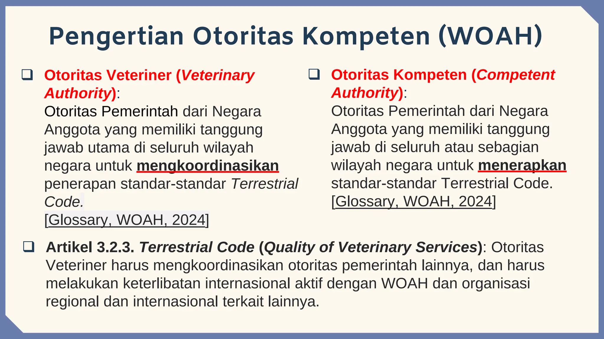 Mengenal Otoritas Veteriner dan Eksistensinya di Indonesia - IMAKAHI ...