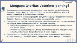 Mengenal Otoritas Veteriner dan Eksistensinya di Indonesia - IMAKAHI VISI 2024 UGM, 2 Juni 2024 ...