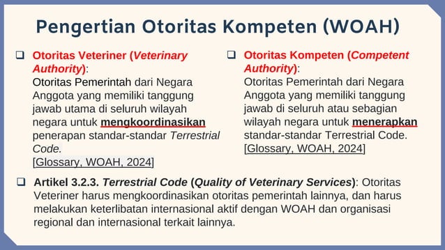 Mengenal Otoritas Veteriner dan Eksistensinya di Indonesia - IMAKAHI VISI 2024 UGM, 2 Juni 2024 ...