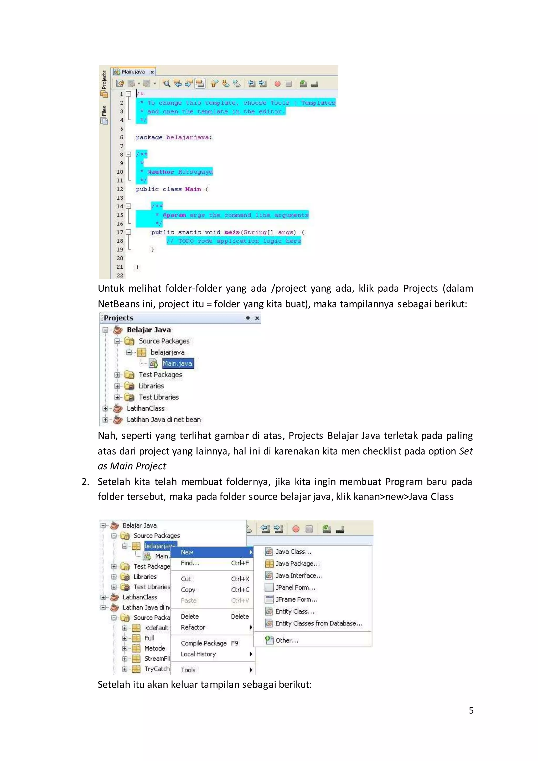 Mengenal pemrograman java | DOCX