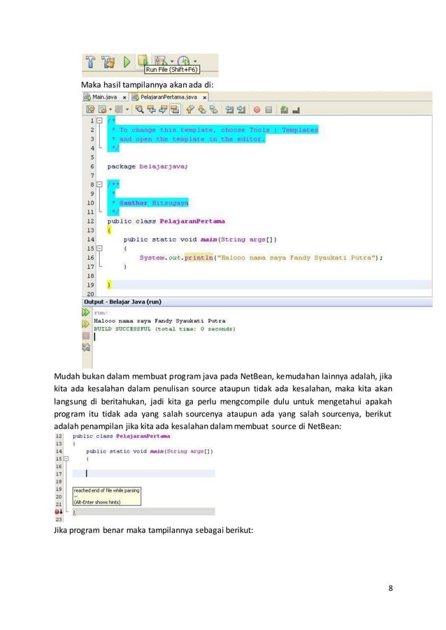 Mengenal pemrograman java | PDF
