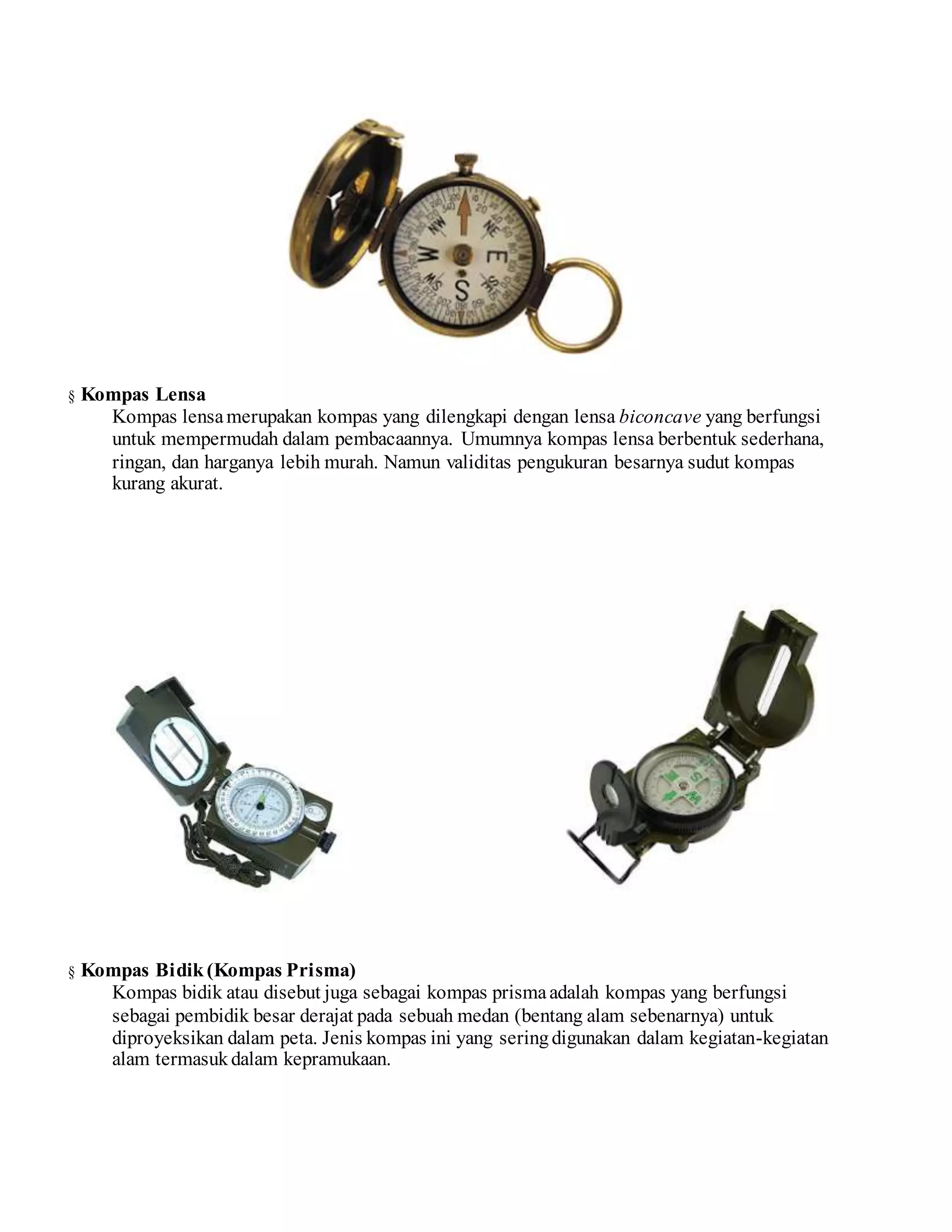 Mengenal pengertian dan fungsi kompas | DOCX
