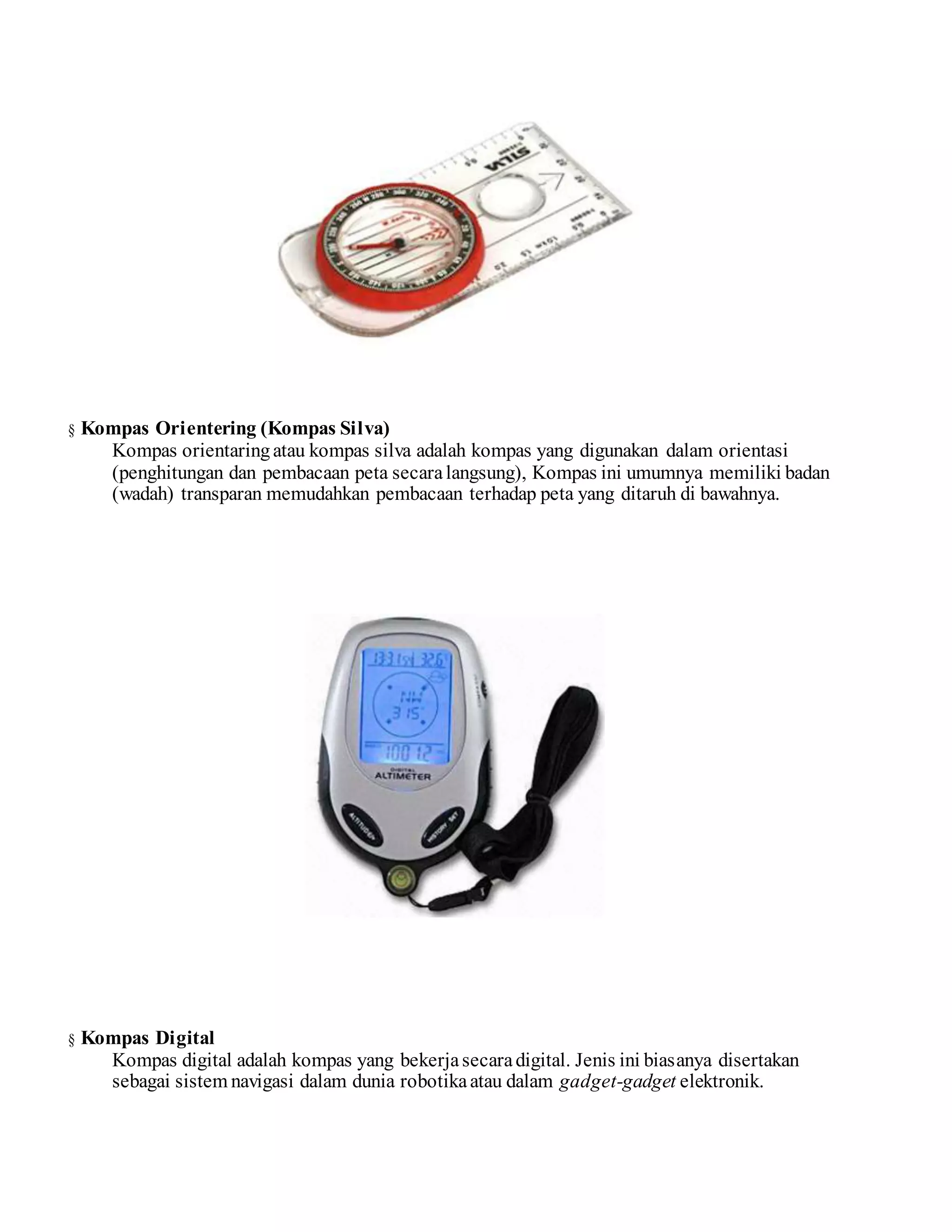Mengenal pengertian dan fungsi kompas | DOCX