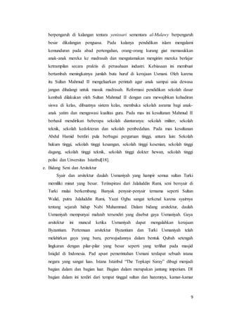 Mengenal Peradaban Islam di Turki; Turki Usmani; Melalui Pendekatan ...