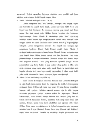 Mengenal Peradaban Islam di Turki; Turki Usmani; Melalui Pendekatan ...