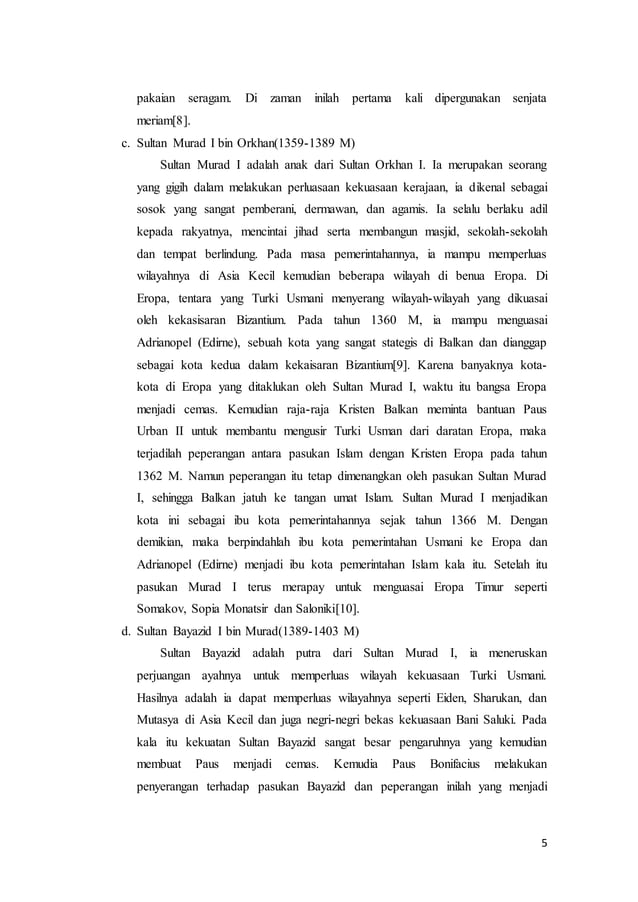 Mengenal Peradaban Islam di Turki; Turki Usmani; Melalui Pendekatan ...