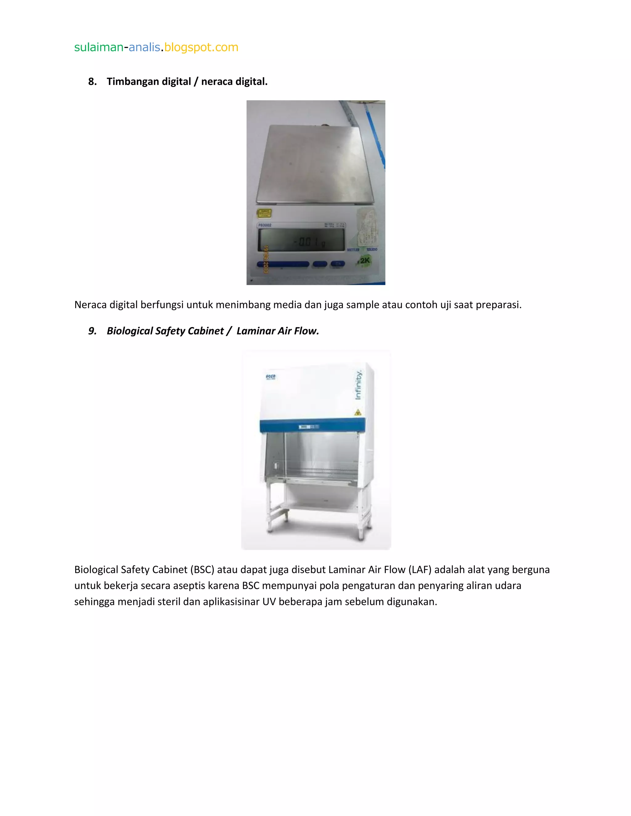 Mengenal peralatan laboratorium mikrobiologi | PDF