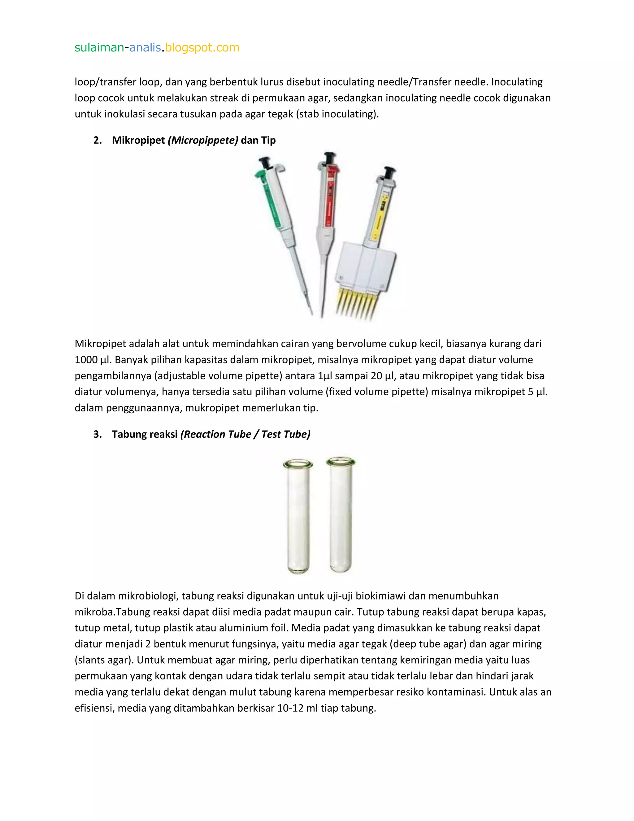 Mengenal peralatan laboratorium mikrobiologi | PDF