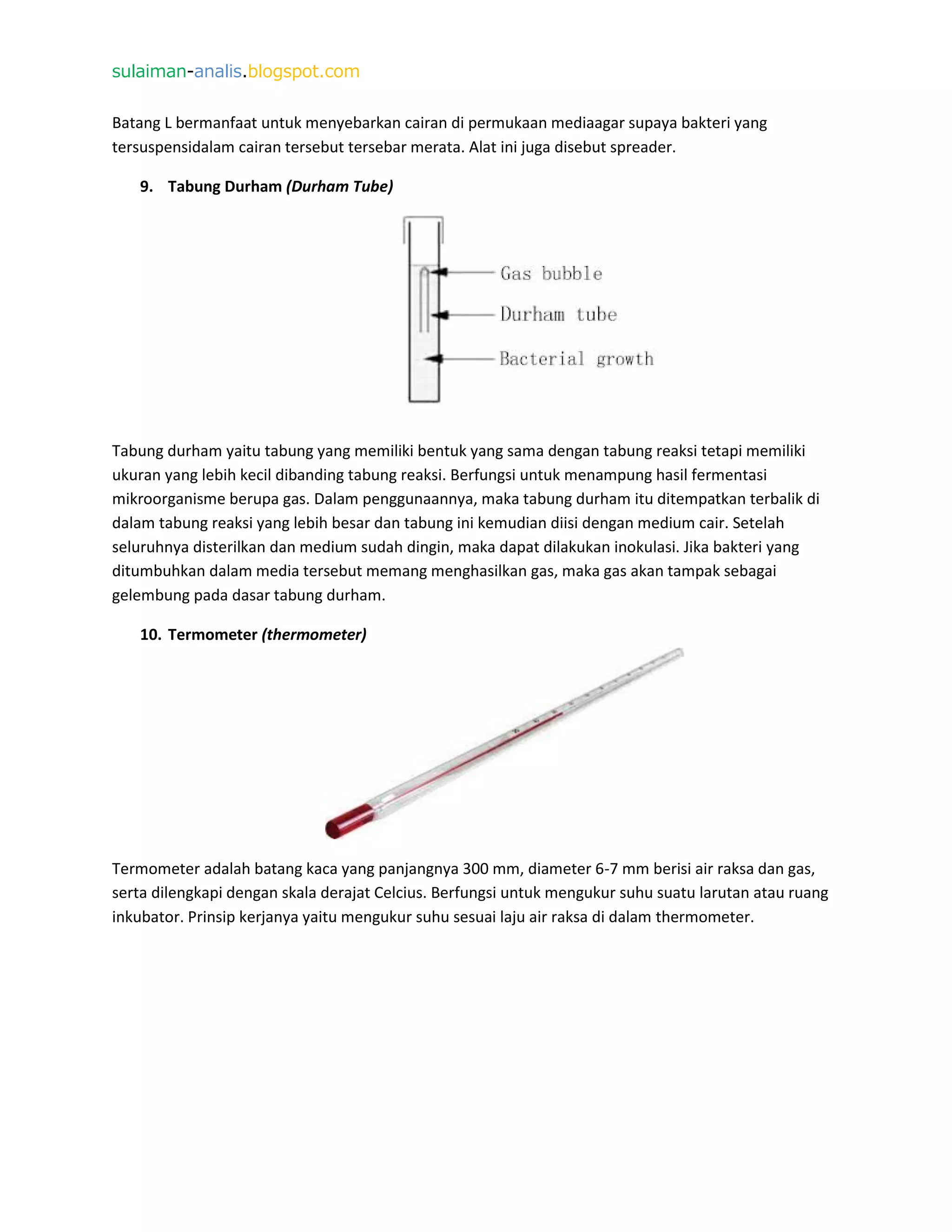 Mengenal peralatan laboratorium mikrobiologi | PDF